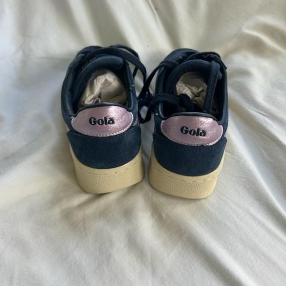 Gola | Shoes | Gola Sneaker Size 6 Navy And Metallic Purple | Poshmark